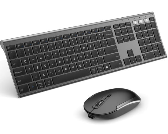 GetUSCart- Bluetooth Keyboard Mouse, Multi-Device Wireless Keyboard and ...
