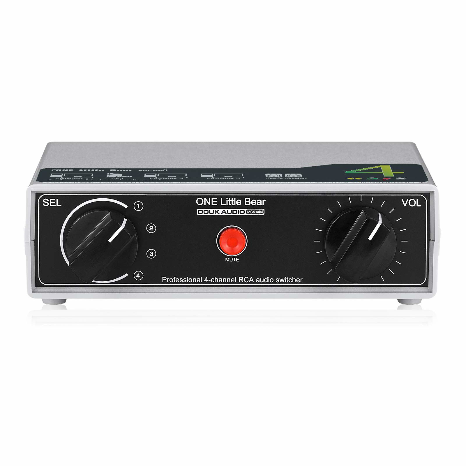 GetUSCart- Douk Audio MC6 Mini 4-Way Analog Stereo RCA Audio Switcher ...