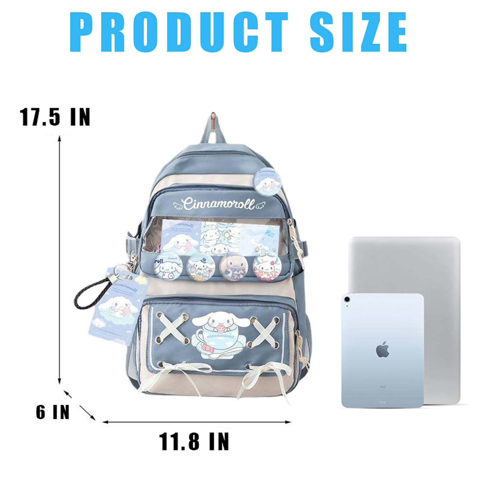 GetUSCart- Anime Backpack For Teenagers Girls With Accessories ...