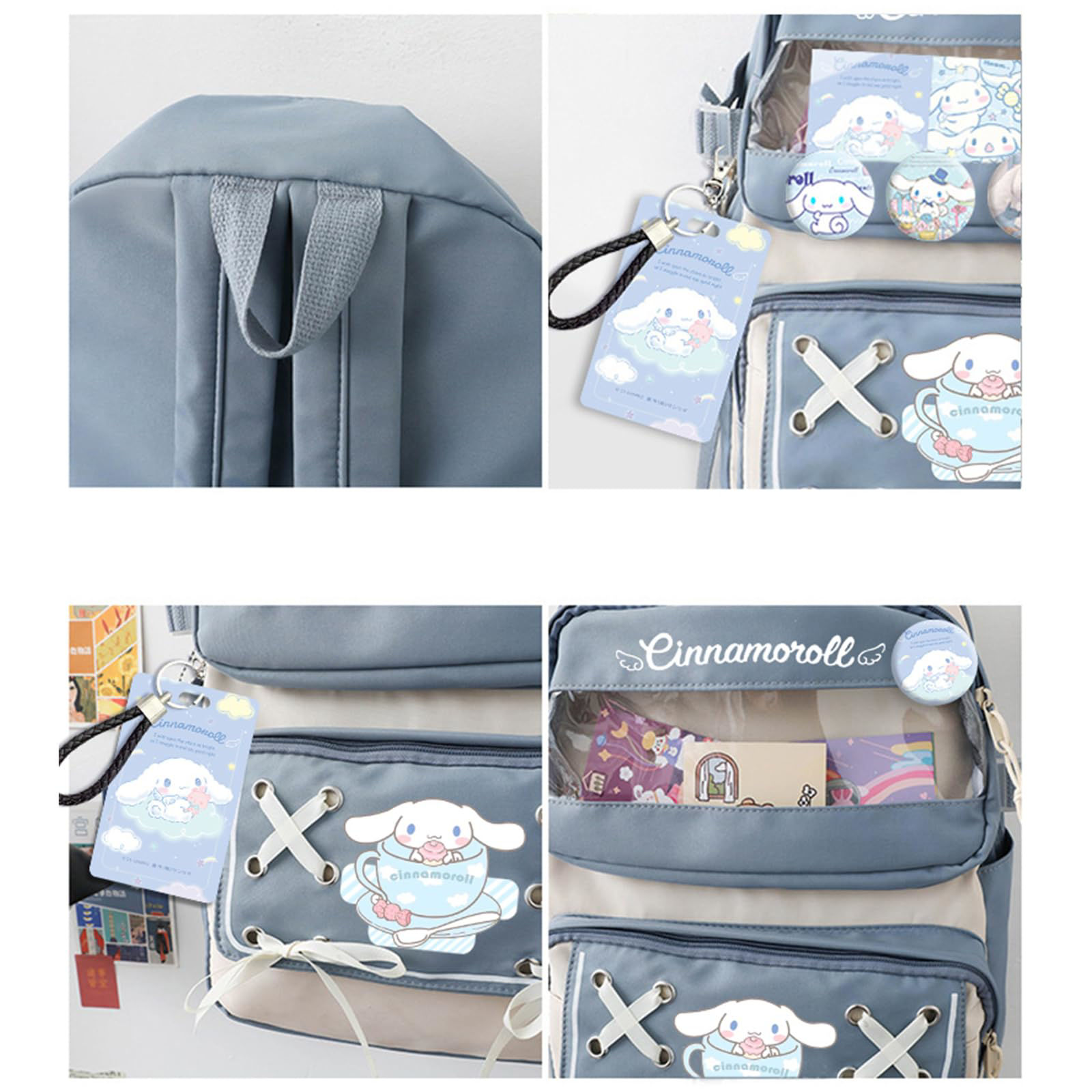 GetUSCart- Anime Backpack For Teenagers Girls With Accessories ...