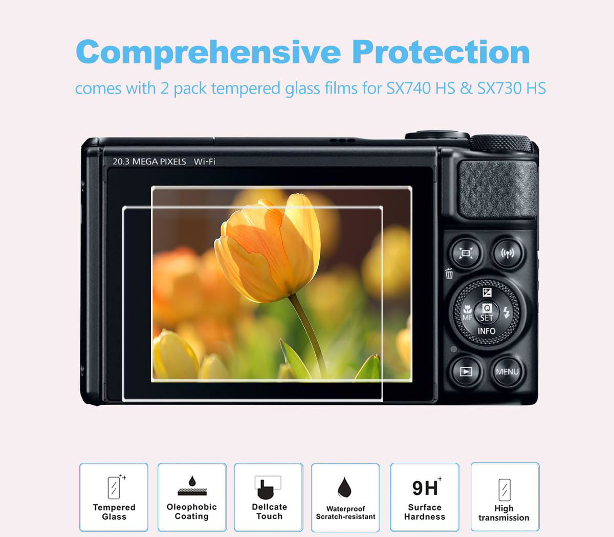 GetUSCart- Pocoukate Case for Canon PowerShot SX740 HS Camera with ...