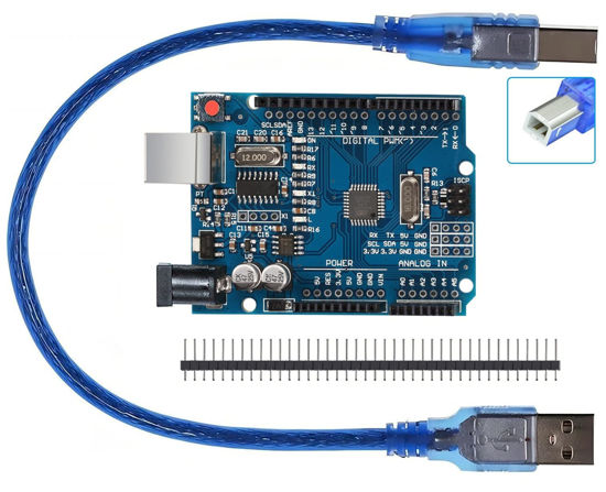 Getuscart Wwzmdib Uno R3 Board Compatible With Arduino Uno Atmega328p Microcontroller Ch340g I