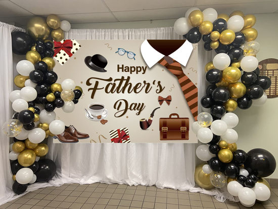 GetUSCart- Happy Father's Day Backdrop I Love Dad Father's Day Party ...