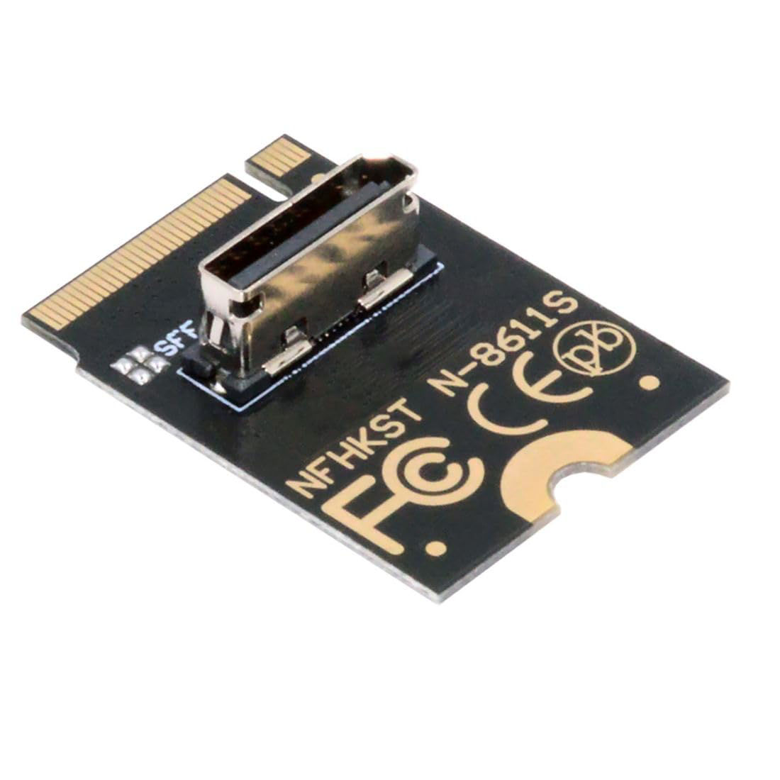 GetUSCart- chenyang Oculink SFF-8612 SFF-8611 to PCI-E 4.0 NVME M.2 M-Key Vertical Host Adapter ...