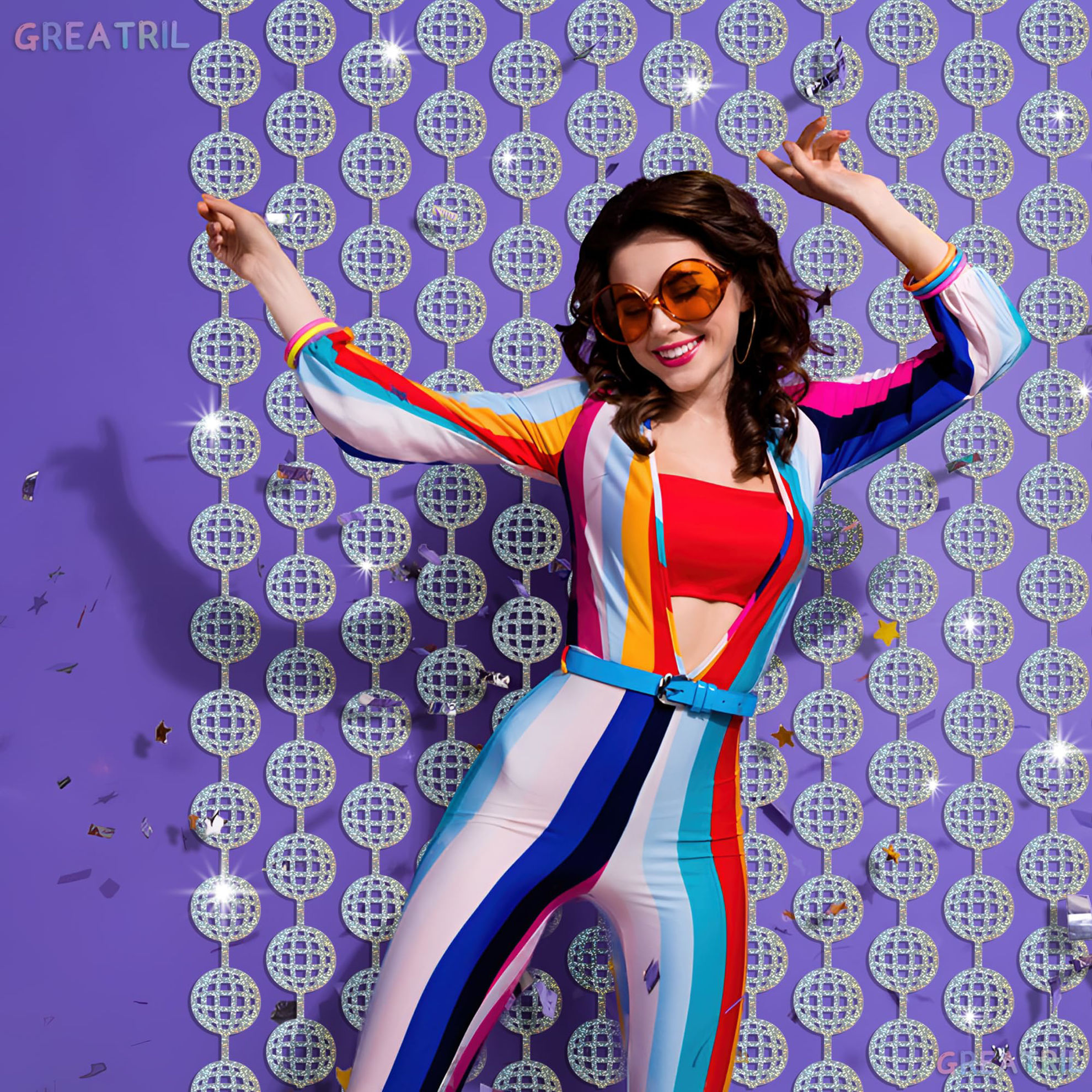 GetUSCart- Discos Dancing Ball Shaped Party Backdrop - GREATRIL Prom ...