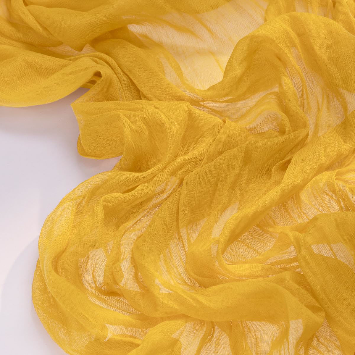 GetUSCart- Socomi Gold Yellow Table Runner Spring Easter Cheesecloth ...