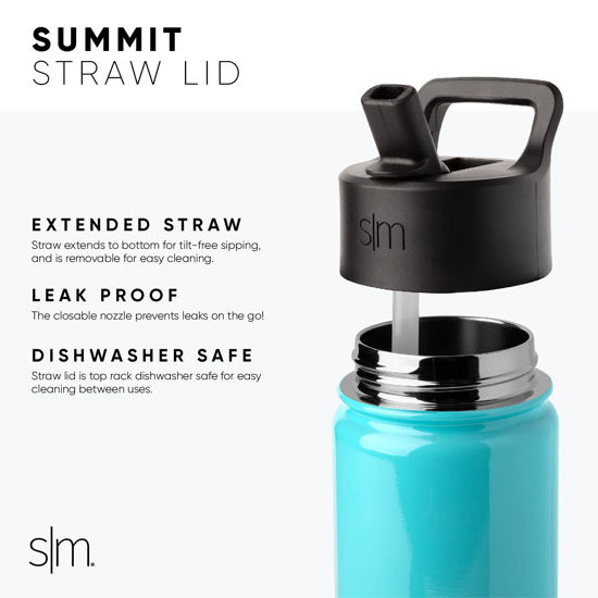 GetUSCart- Simple Modern CoComelon Kids Water Bottle with Straw Lid | Insulated Stainless Steel ...