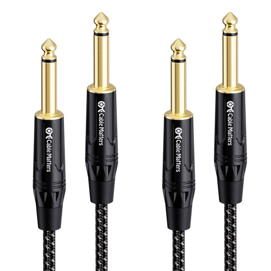 GetUSCart- Cable Matters 2-Pack Braided 1/4 Inch TS to TS Electric ...