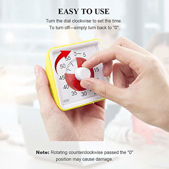 GetUSCart- Secura 60-Minute Visual Timer, Classroom Countdown Clock ...