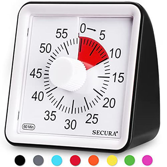 GetUSCart- Secura 60-Minute Visual Timer, Classroom Countdown Clock ...