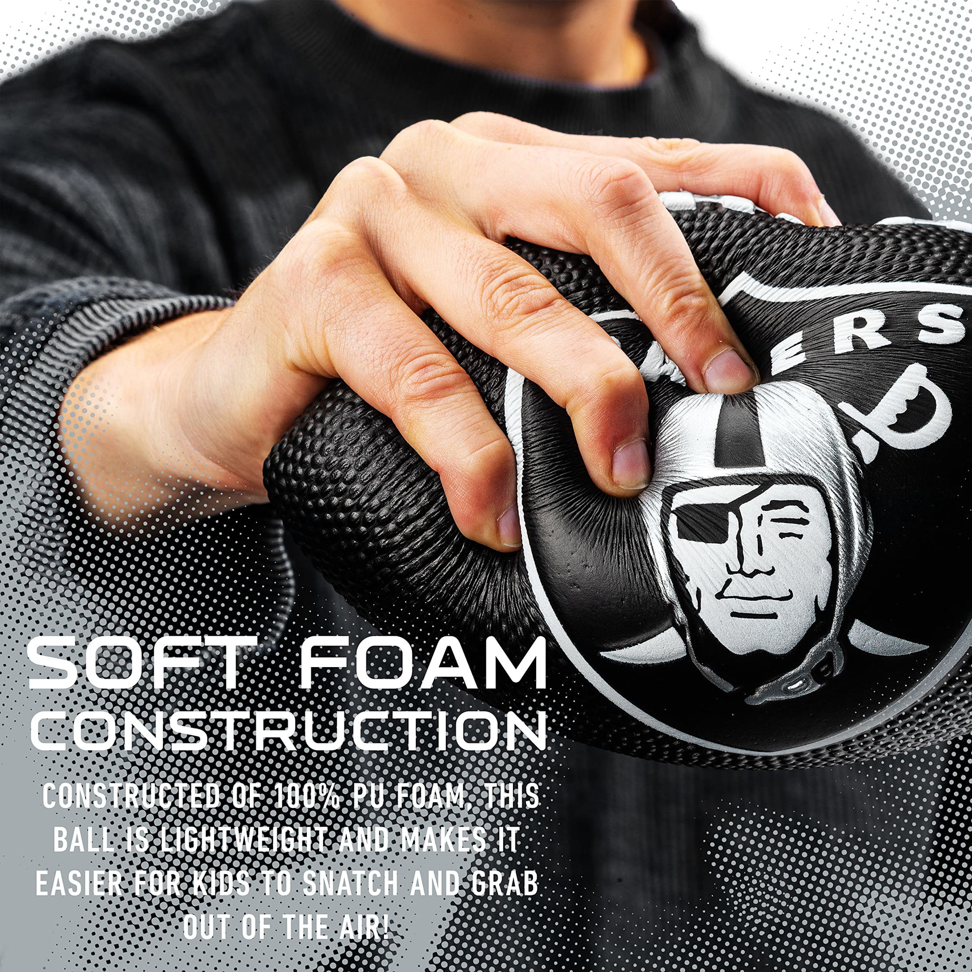 GetUSCart- Franklin Sports NFL Las Vegas Raiders Football - Kids Foam ...