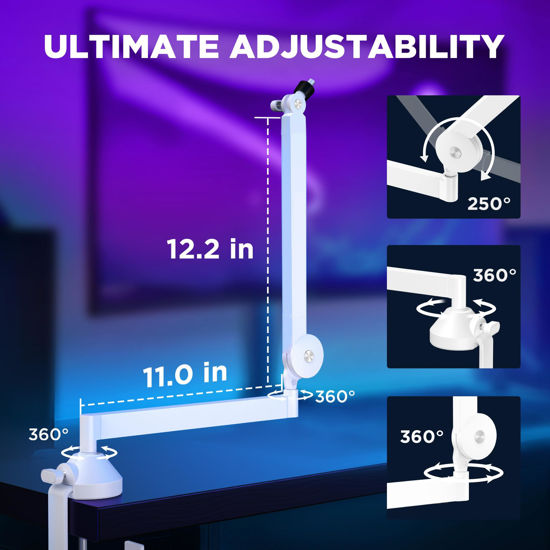 GetUSCart- InnoGear Low Profile Mic Arm, 360° Rotatable Microphone Boom ...