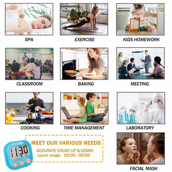 GetUSCart- Classroom Timers for Teachers Kids Large Magnetic Digital ...