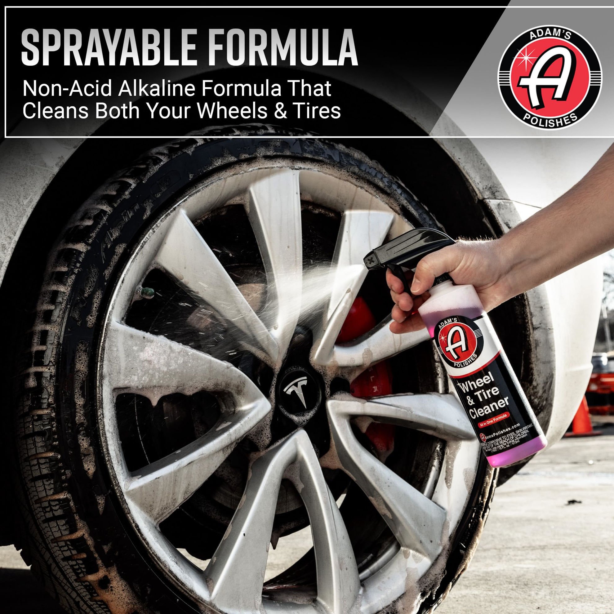 GetUSCart- Adam's Wheel & Tire Cleaner 16oz, 2 Pack - Professional All ...