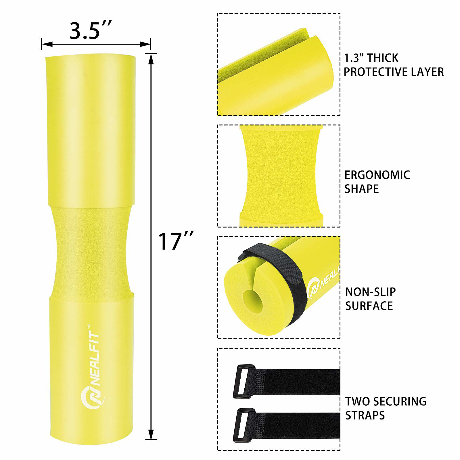 GetUSCart- NEALFIT Barbell Pad Squat Pad for Squats-Squat Bar Pad-Great ...