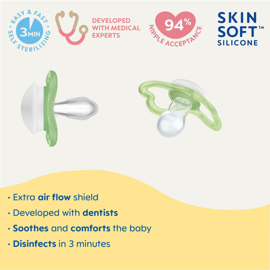 GetUSCart- MAM Air Matte Pacifiers, for Sensitive Skin, Best Pacifier ...