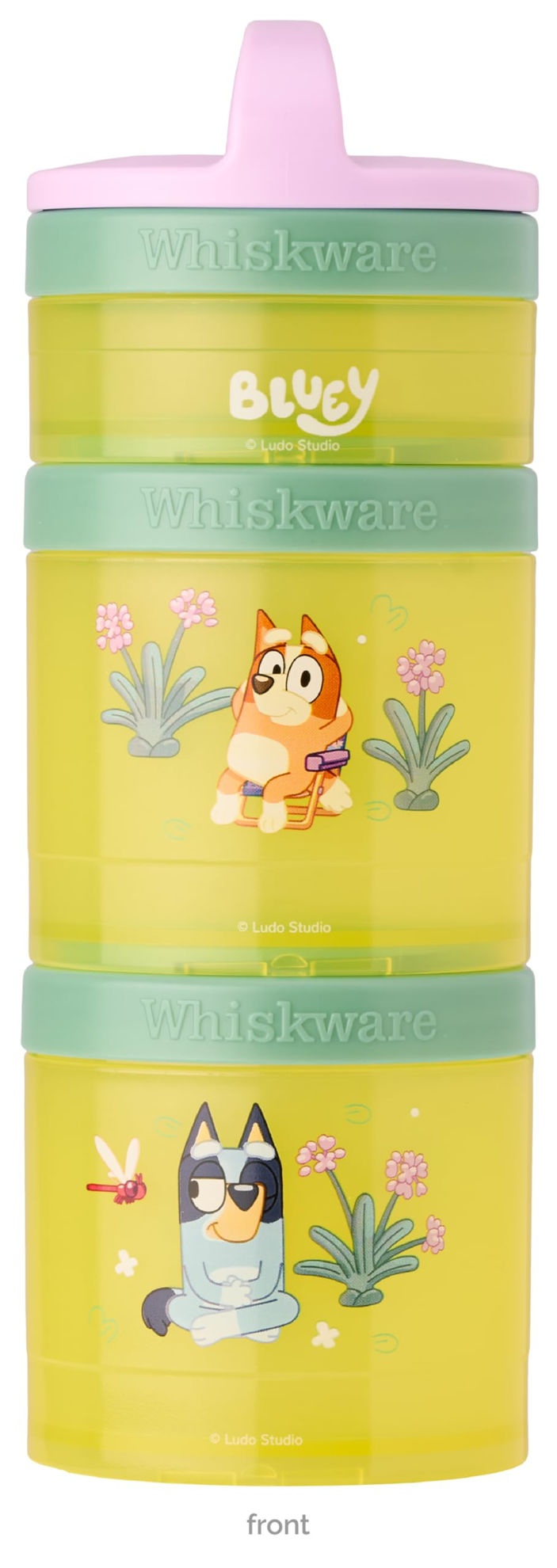 GetUSCart- Whiskware Bluey Stackable Snack Containers for Kids and ...