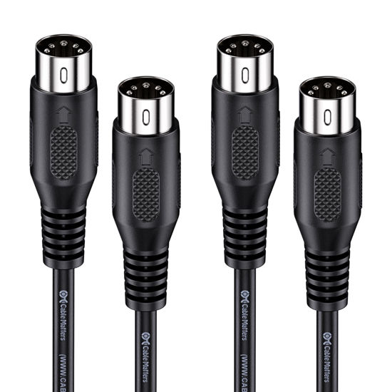 GetUSCart- Cable Matters 2-Pack 5 Pin DIN MIDI Cable, 5 Pin MIDI Cable ...
