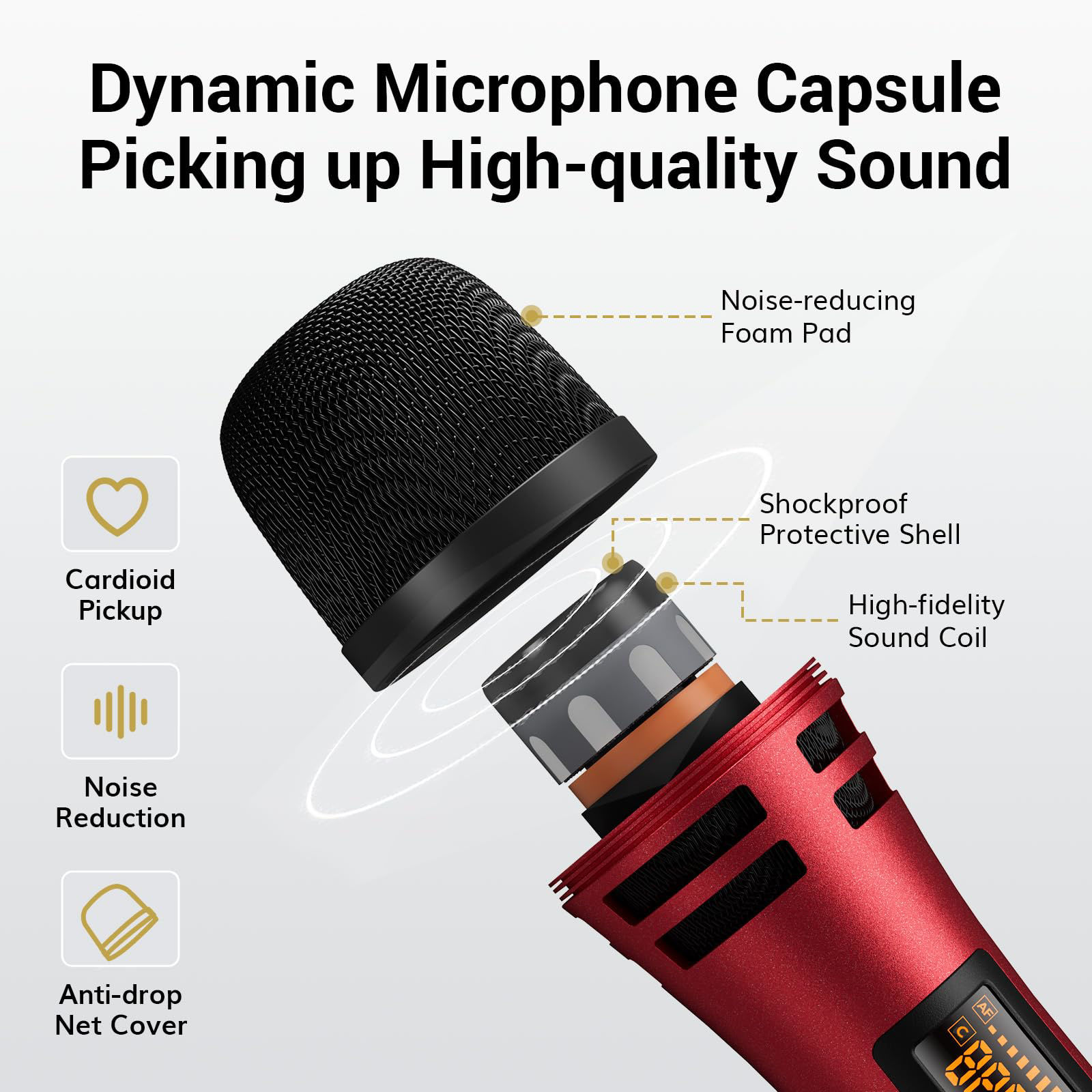 GetUSCart- TONOR Wireless Microphones System with 4x10 Channels ...