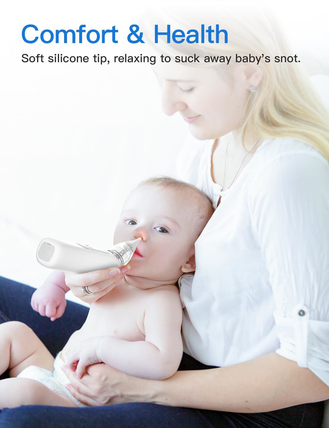 GetUSCart- X-Bosak Baby Nasal Aspirator, Electric Nose Sucker with 5 ...