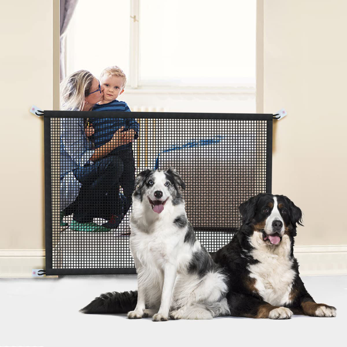 GetUSCart- Dog Gate for Stairs Pet Gates for The House: Dogs Screen ...