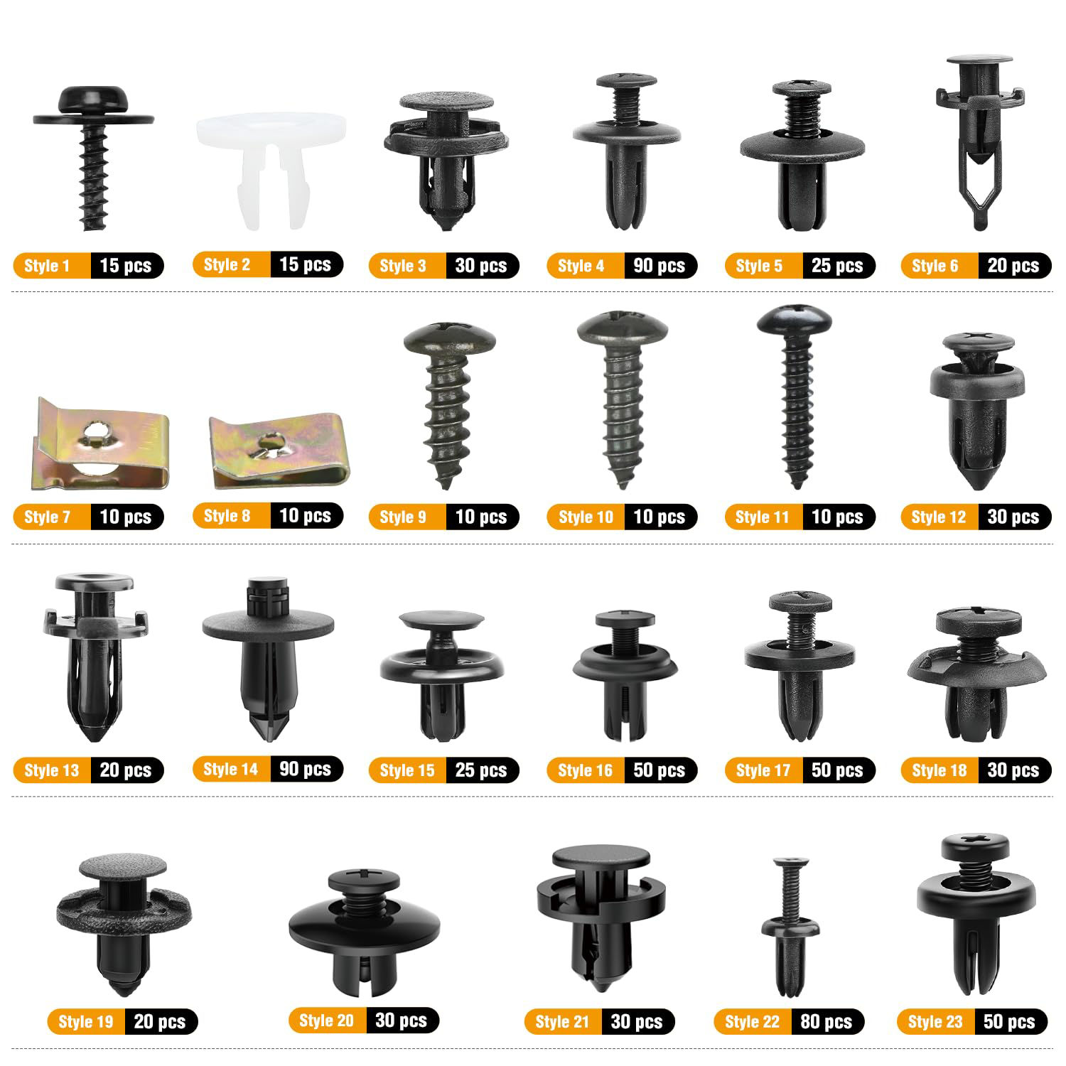 GetUSCart- GOOACC 795Pcs Car Push Retainer Clips & Auto Fasteners ...