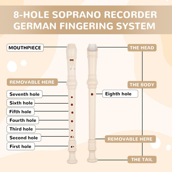 GetUSCart- SWAN Soprano Recorder Instrument for Beginners Kids Student ...