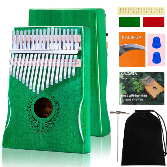GetUSCart- Kalimba Thumb Piano 17 Keys - Portable Mbira Sanza Finger ...