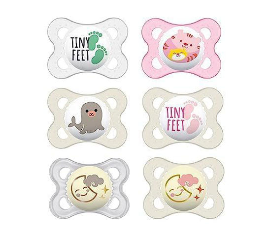 GetUSCart- MAM Variety Pack Baby Glow in The Dark Pacifier, Includes 6 ...