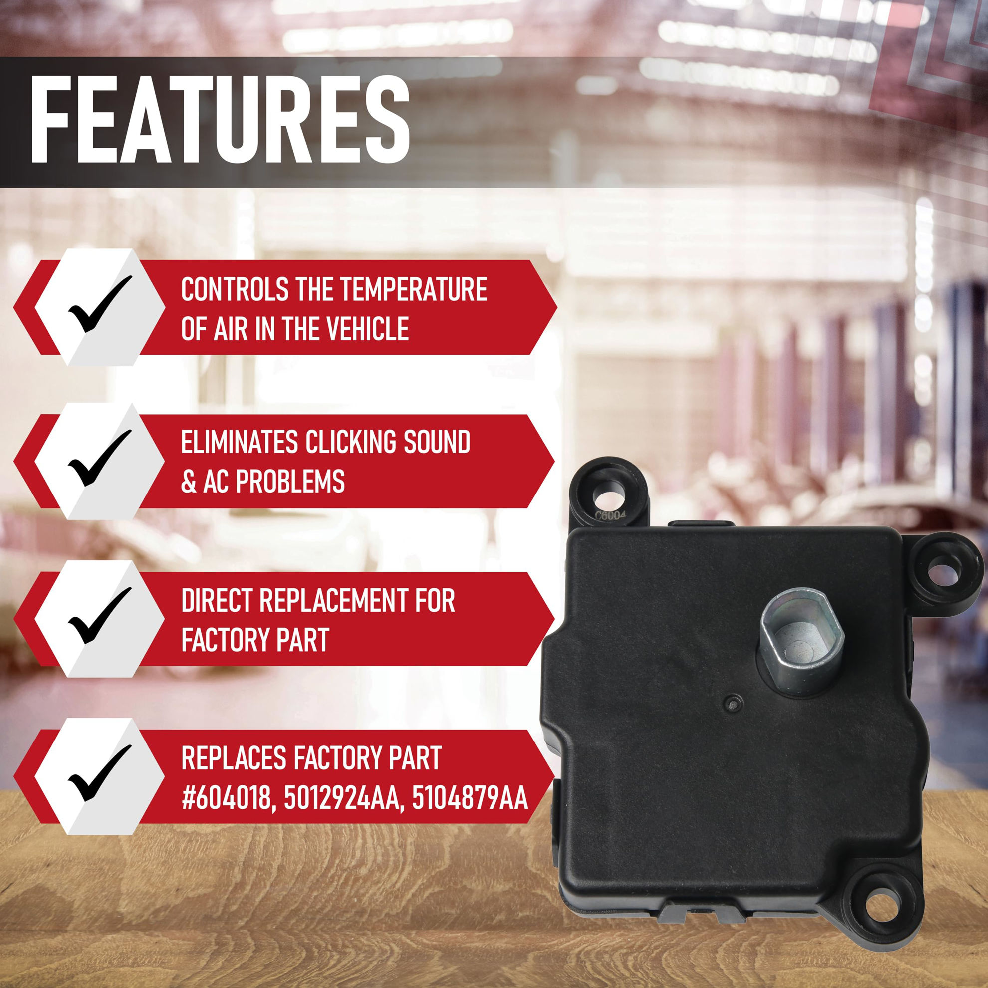 GetUSCart- HVAC Heater Blend Door Actuator Replacement by AA Ignition ...