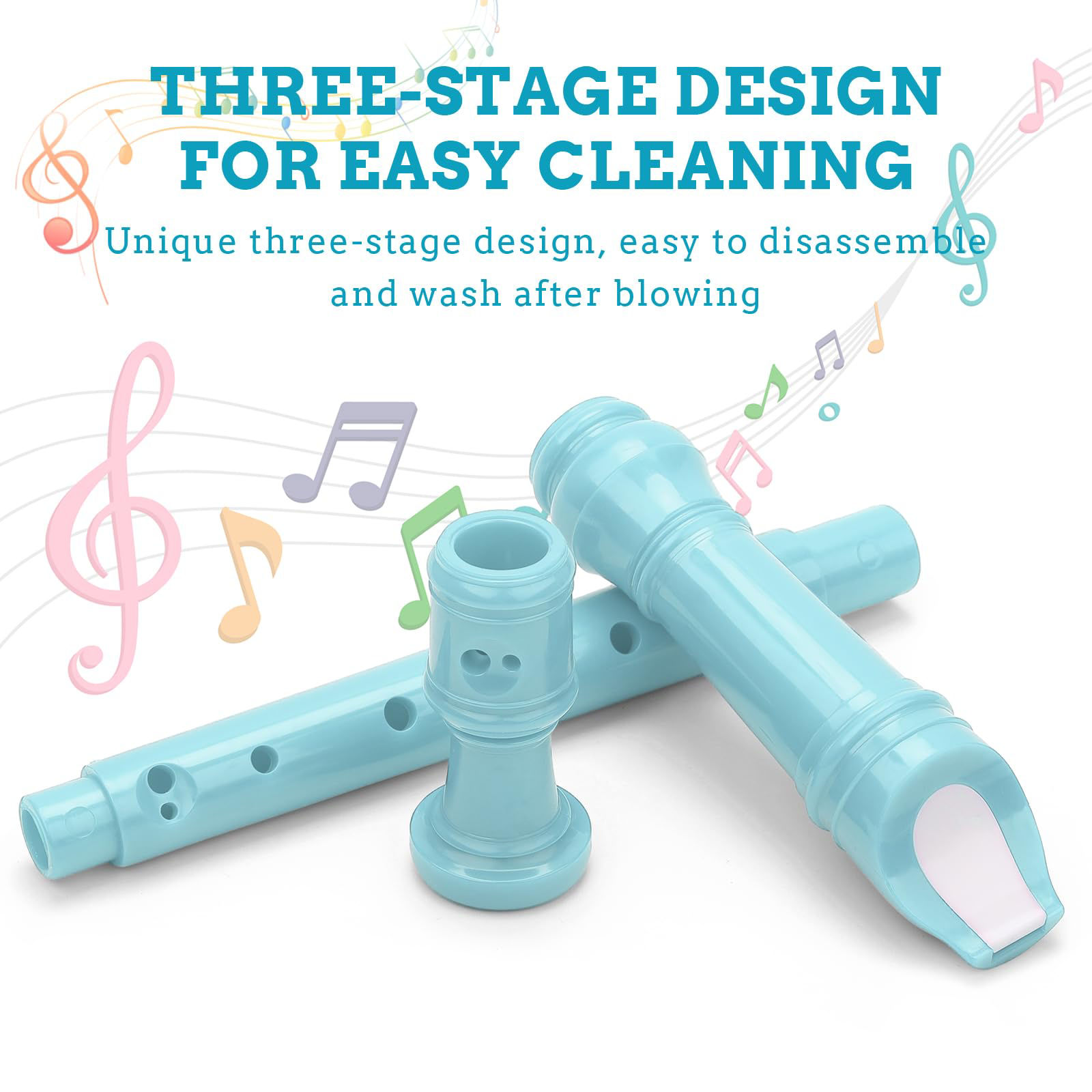 GetUSCart- Hanaoyo Soprano Recorder Instrument German Style C Key 8 ...