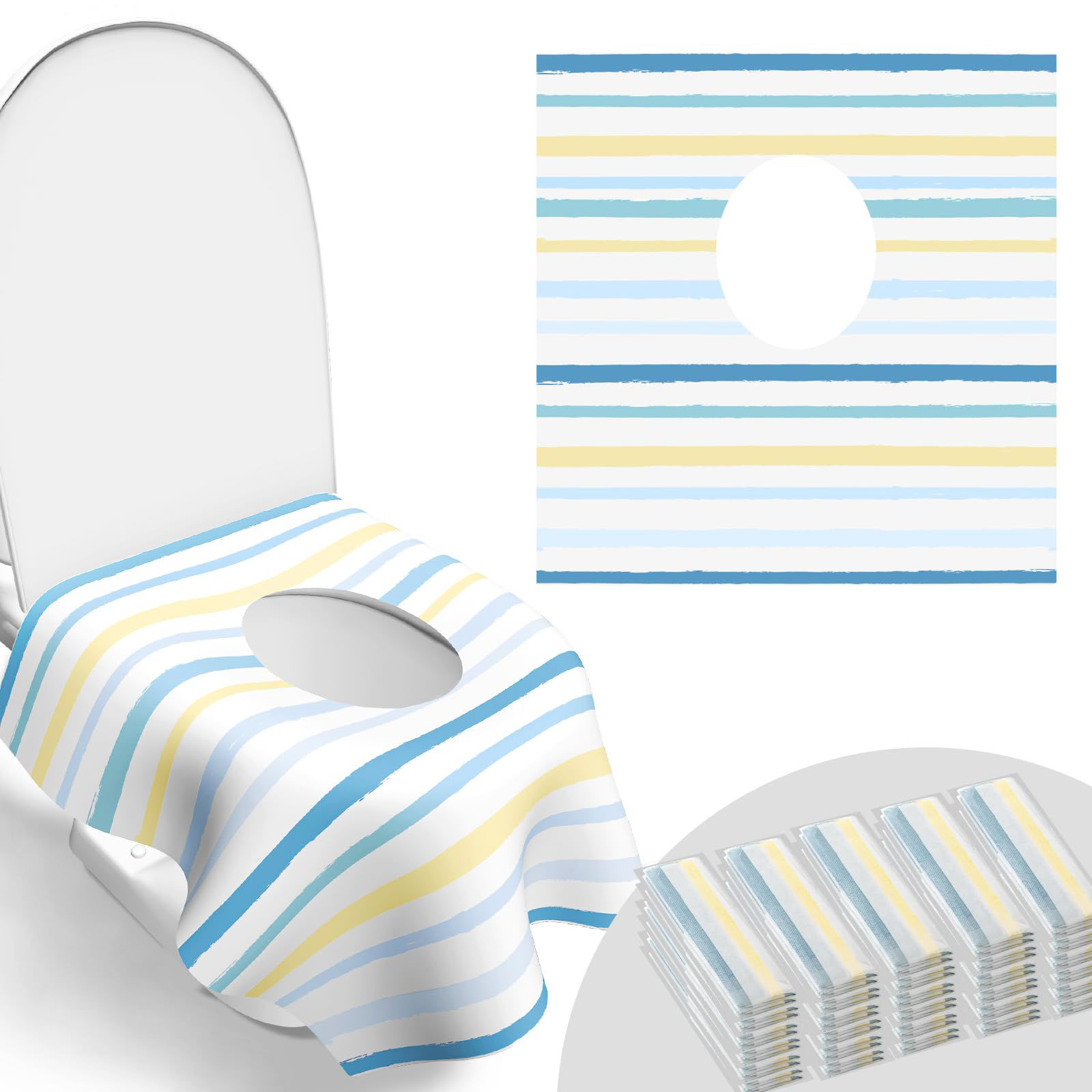 GetUSCart- 30 Pack Toilet Seat Covers Disposable, Large Waterproof ...