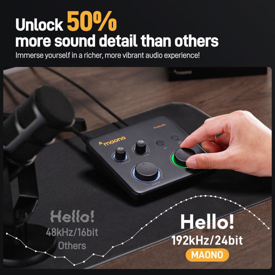 GetUSCart- MAONO USB Audio Interface for PC: Interface with XLR Input ...