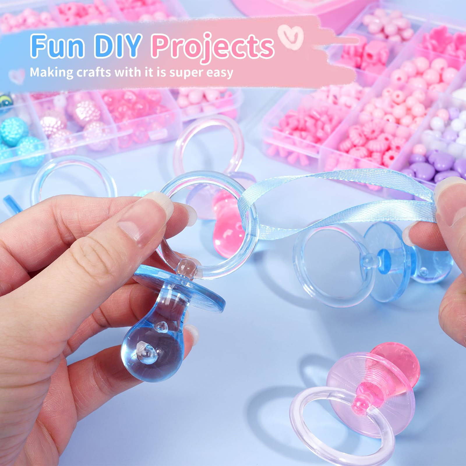 GetUSCart- Pacifiers for Baby Shower Game, 36 Plastic Pacifiers for ...