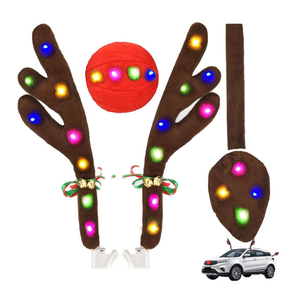 GetUSCart- Christmas Rudolph Reindeer Vehicle Car Kit, Car Reindeer ...