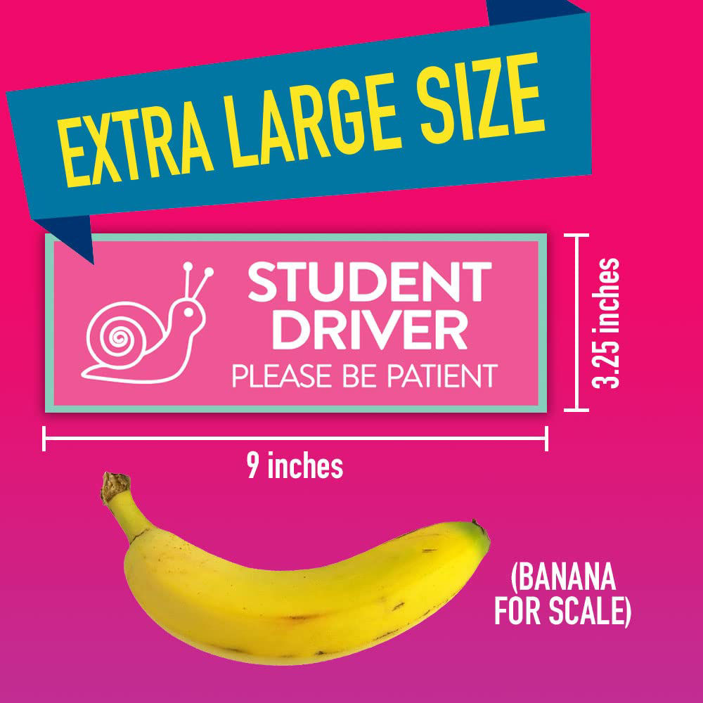 GetUSCart- Rio Salto New Driver Magnet for Car Reflective Please Be ...