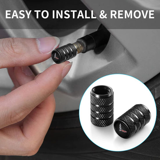 GetUSCart- Goshinety Tire Valve Stem Cap Cover fit for Corvette C4 C6 ...