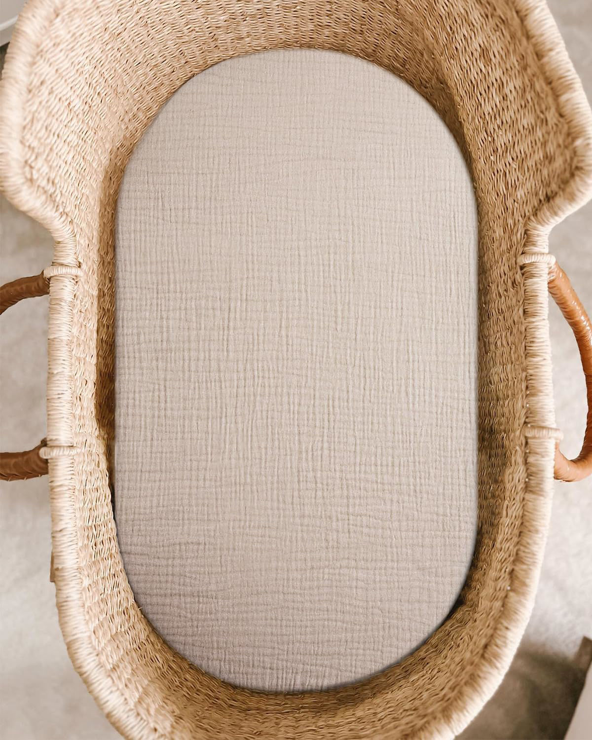 GetUSCart- Muslin Bassinet Sheet for Baby Boy and Girl, Universal Fit ...