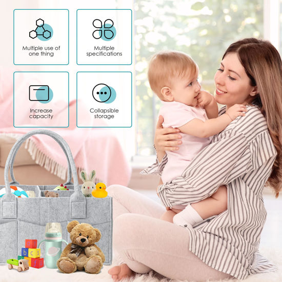 GetUSCart- Cute Castle 2 Pack Diaper Caddy Organizer - Portable Baby ...