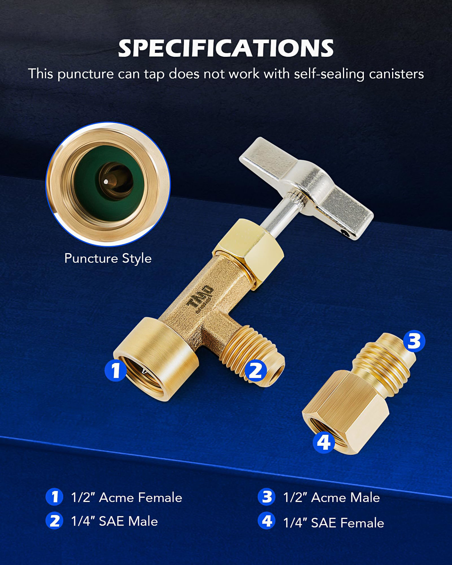 GetUSCart- Orion Motor Tech R134a Can Tap, Puncture Style R134a ...