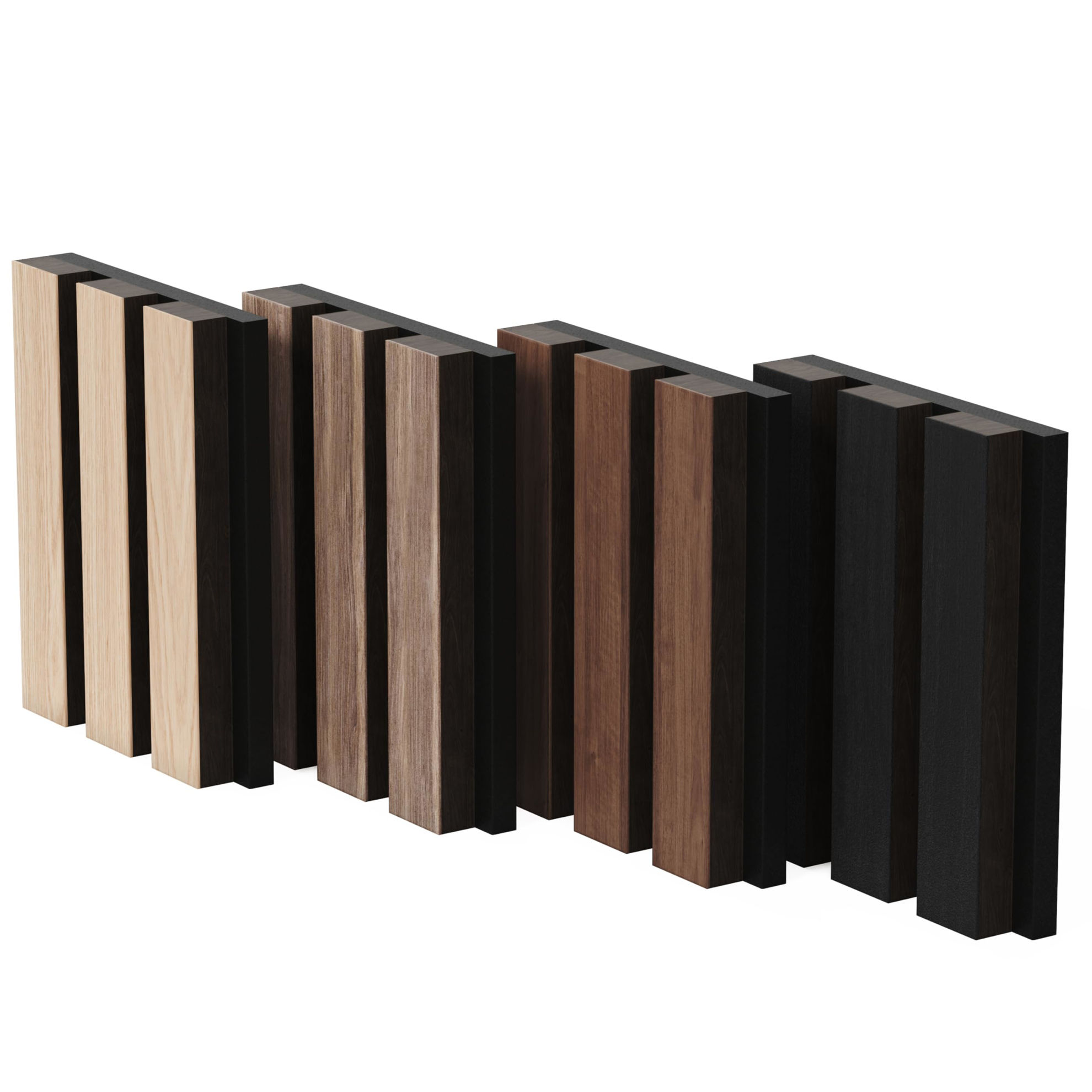 GetUSCart- Samples-Pack Acoustic Wood Wall Panels - Wood Slat Wall ...