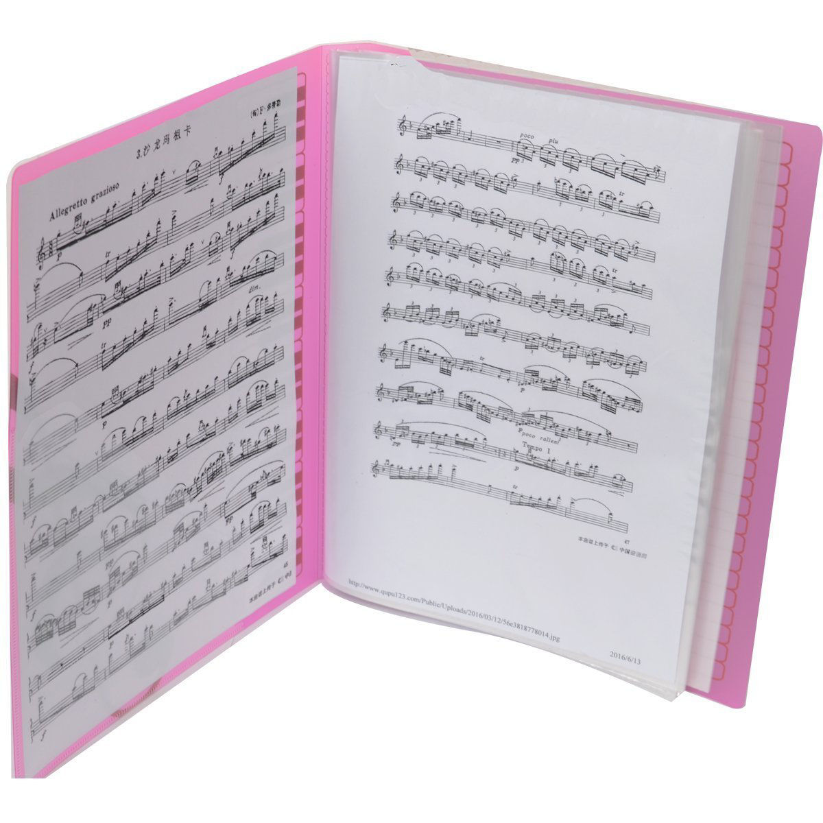 GetUSCart- Music Sheet File Paper Storage Folder Documents Holder Blank ...