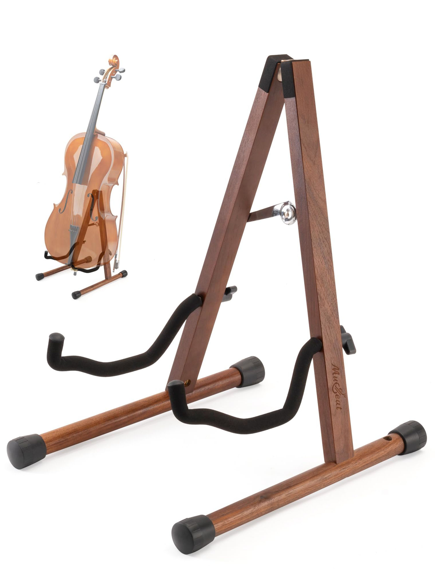 GetUSCart- Musbeat Cello Stand, A-Frame Cello Stand with Bow Holder for ...