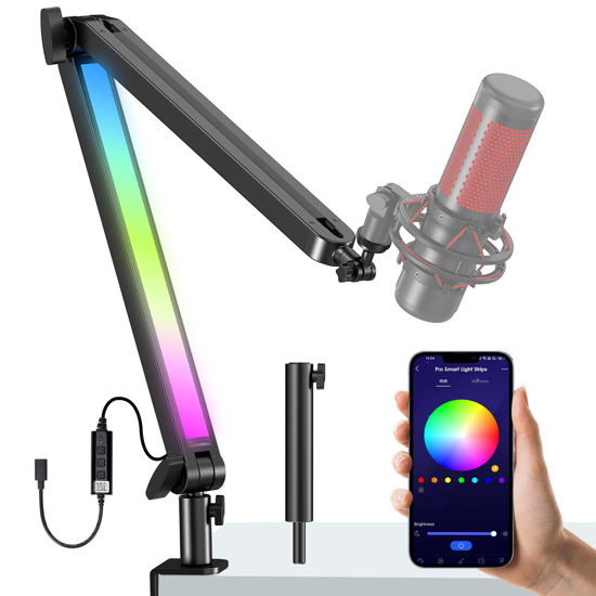 GetUSCart- YOUSHARES RGB Mic Boom Arm - Microphone Arm for Blue Yeti ...