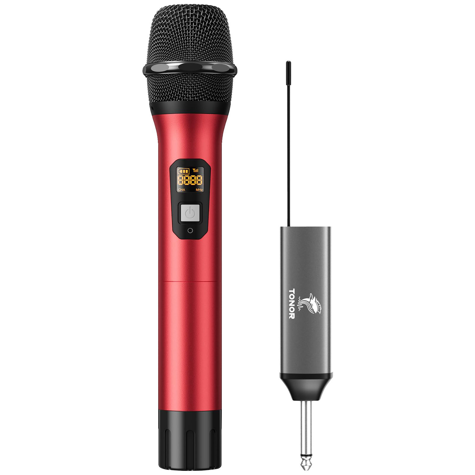 GetUSCart- TONOR Wireless Microphones, Dual UHF Metal Cordless Mics ...