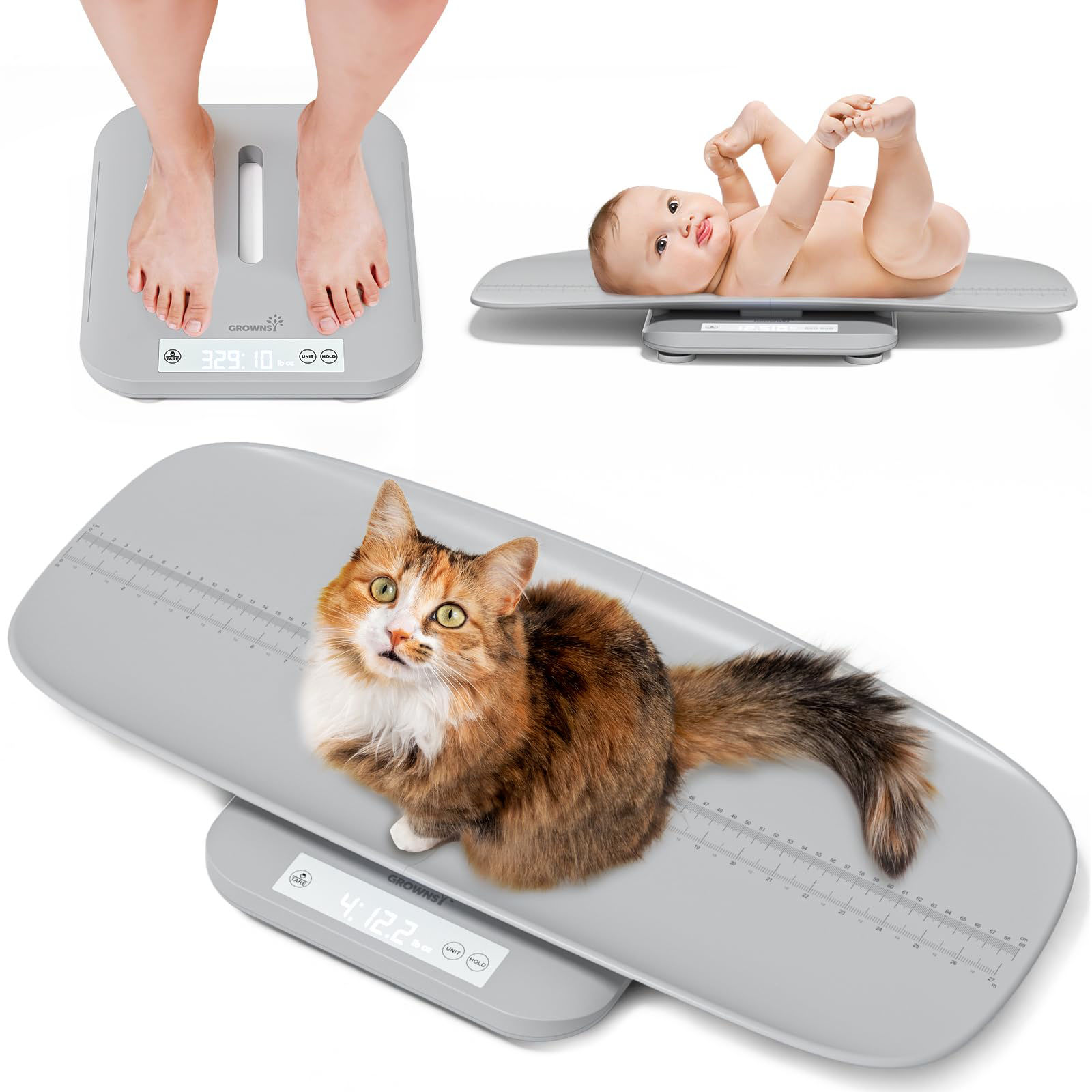 GetUSCart- Baby Scale, Multifunctional Puppy Scales for Weighing, Pet ...