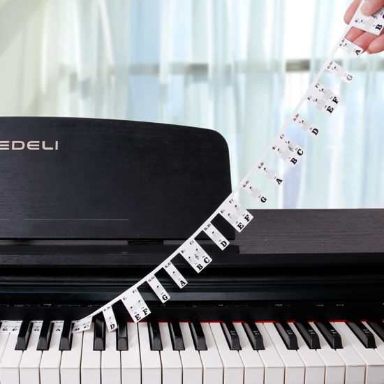GetUSCart- Piano Stickers,Silicone Piano Keyboard Stickers for ...