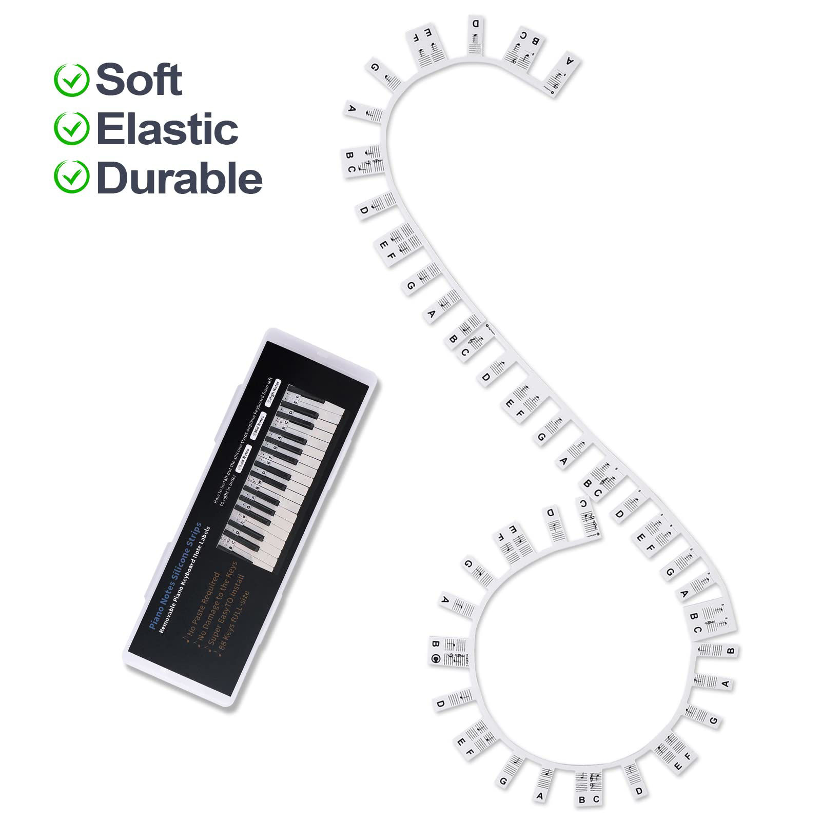 GetUSCart- Piano Notes Guide for Beginner, Removable Piano Keyboard ...