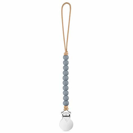 GetUSCart- Ryan and Rose Maxi Pacifier Clip Brooke Charcoal