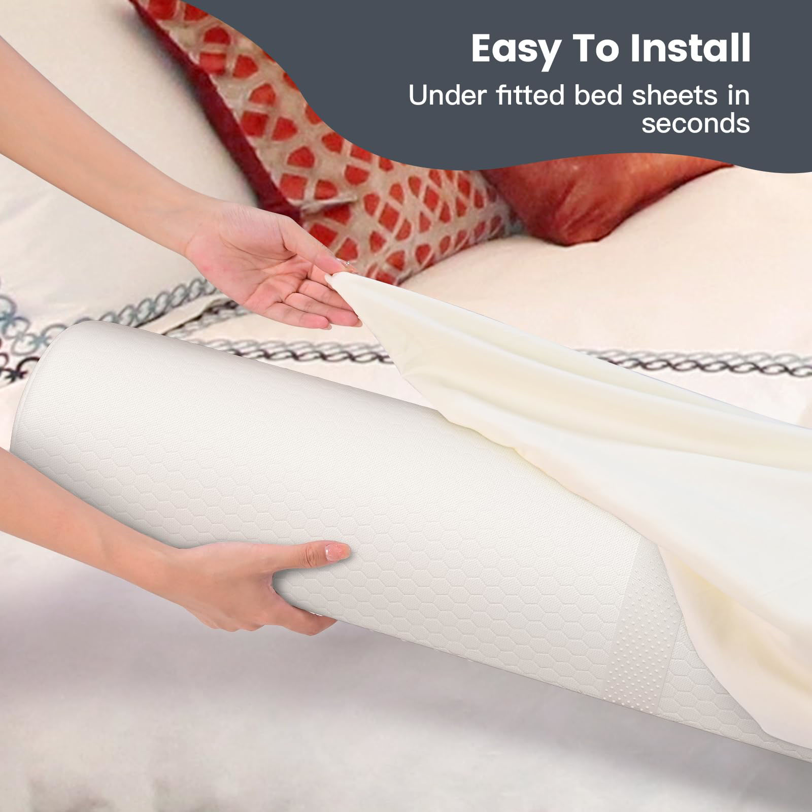GetUSCart- YENING 63" Extra Long Bed Bumpers for Toddlers Baby Foam Bed ...